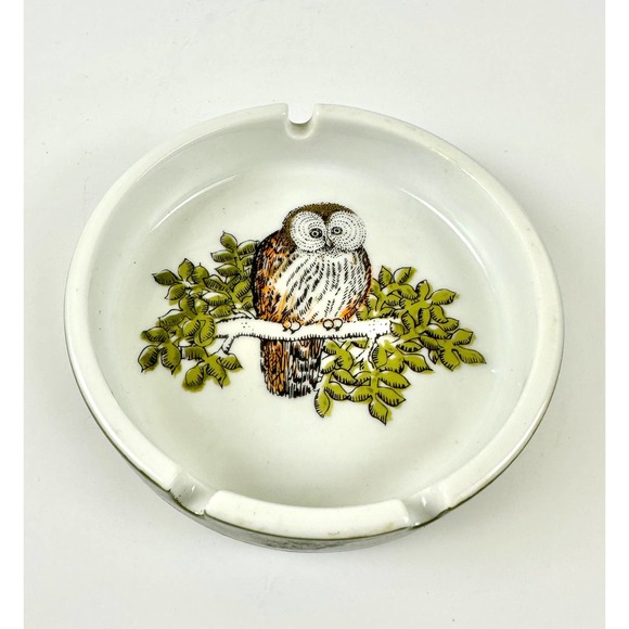Fitz and Floyd | Accents | Vintage Fitz And Floyd Ceramic Owl Ashtray ...